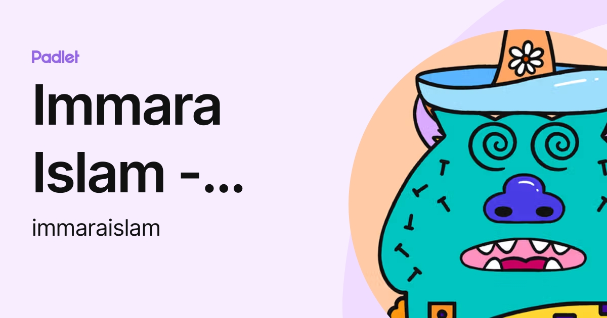 Immara Islam - Librarian - TCS PECHS Campus Karachi (immaraislam) profile | Padlet