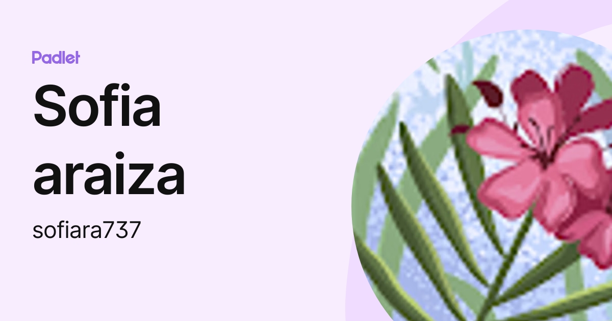 Sofia araiza (sofiara737) profile | Padlet