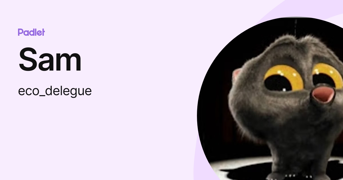 Sam (eco_delegue) profile | Padlet