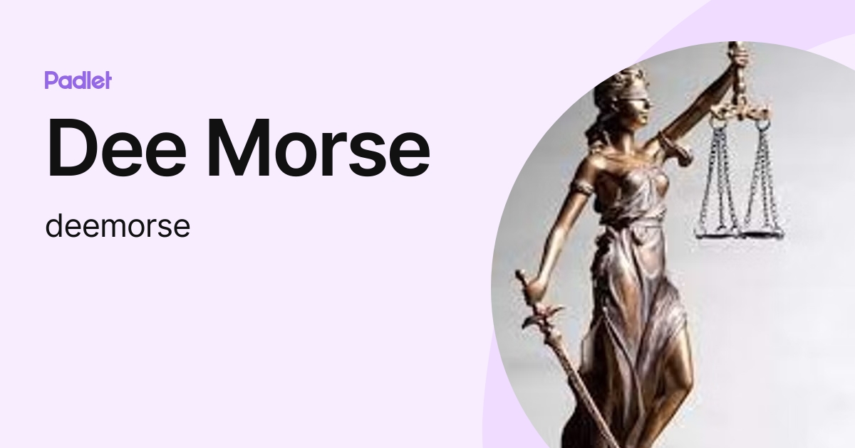 Dee Morse (deemorse) profile | Padlet