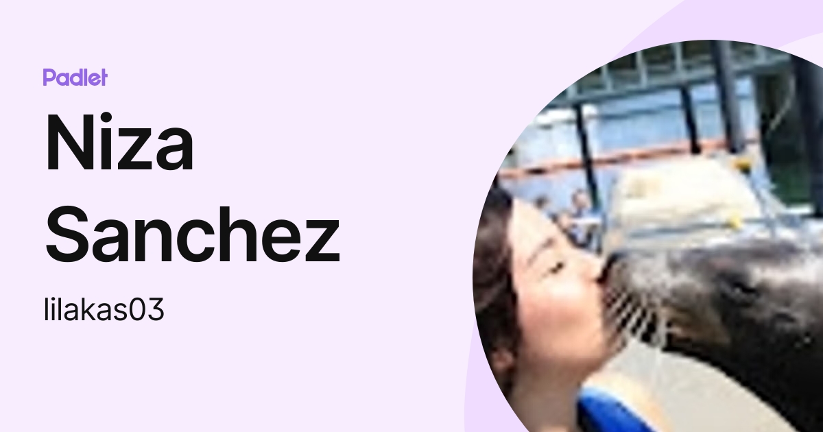 Niza Sanchez (lilakas03) profile | Padlet