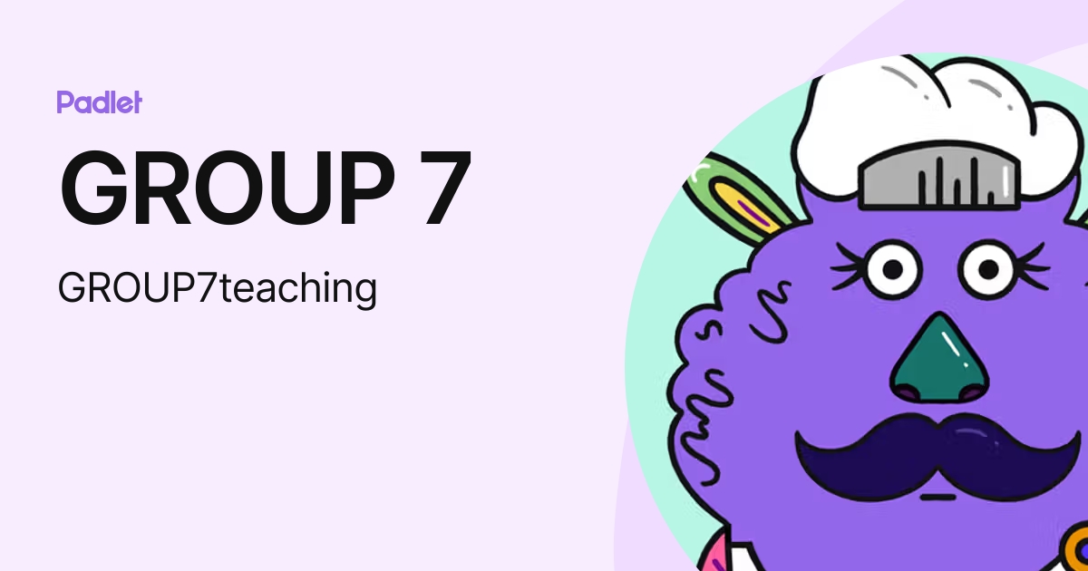 Group 7 Group7teaching Profile Padlet