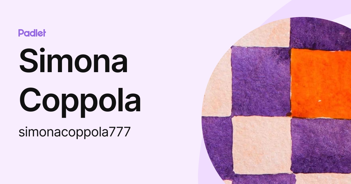 Simona Coppola (simonacoppola777) profile | Padlet