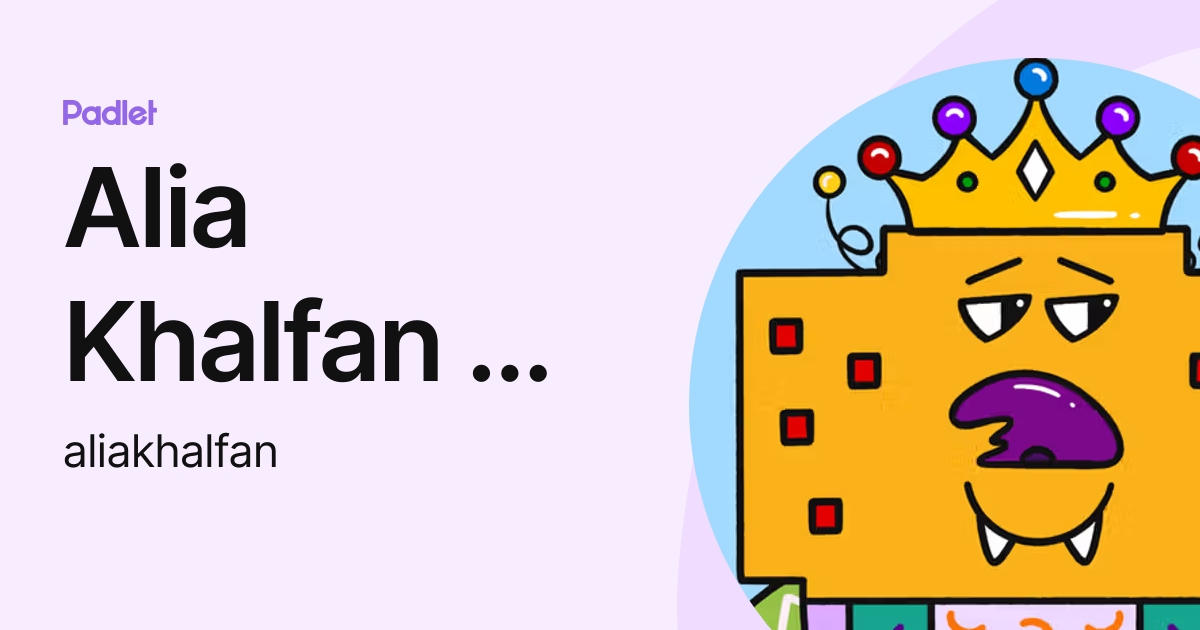 Alia Khalfan Ali Alshamsi (aliakhalfan) profile | Padlet