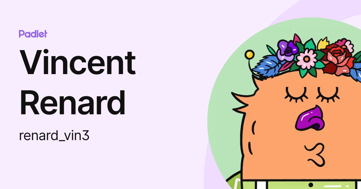 Vincent Renard (renard_vin3) profile | Padlet
