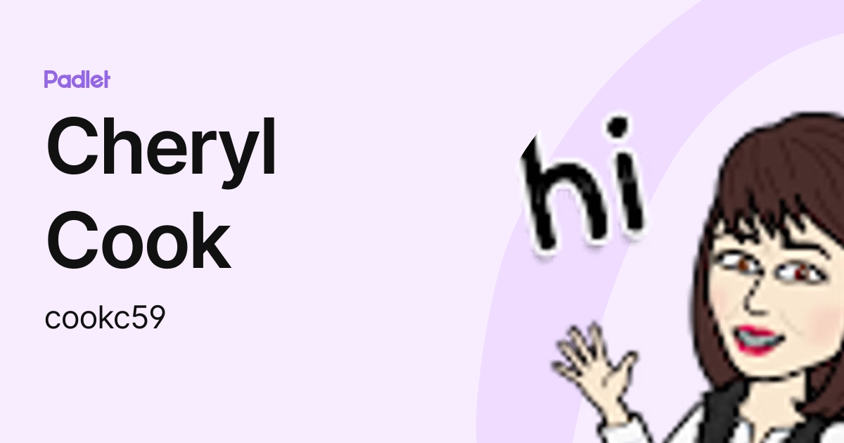 Cheryl Cook (cookc7) profile | Padlet