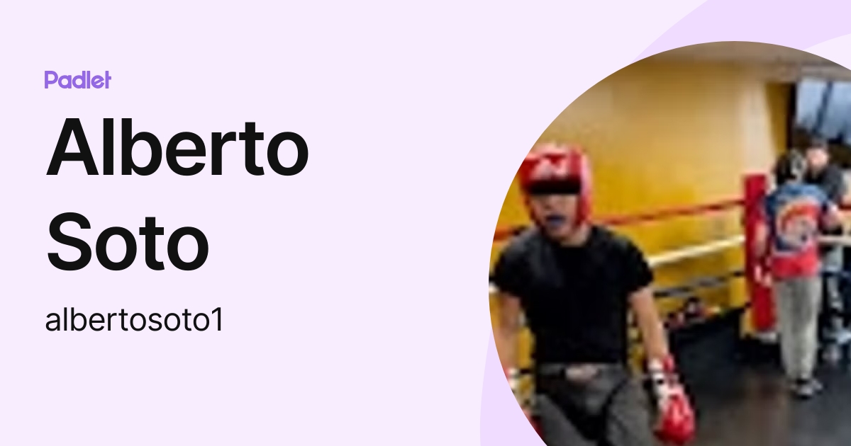 Alberto Soto (albertosoto1) profile | Padlet