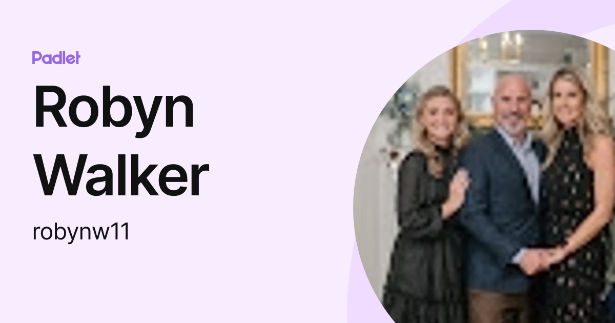 Robyn Walker (robynw11) profile | Padlet