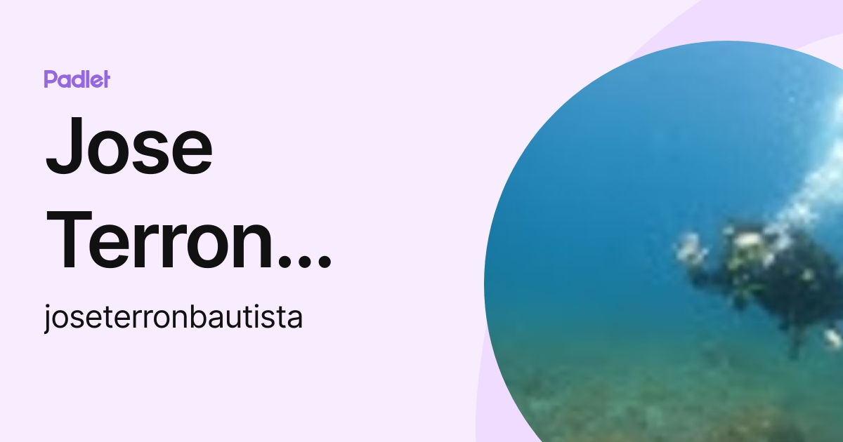 Jose Terron Bautista (joseterronbautista) profile | Padlet