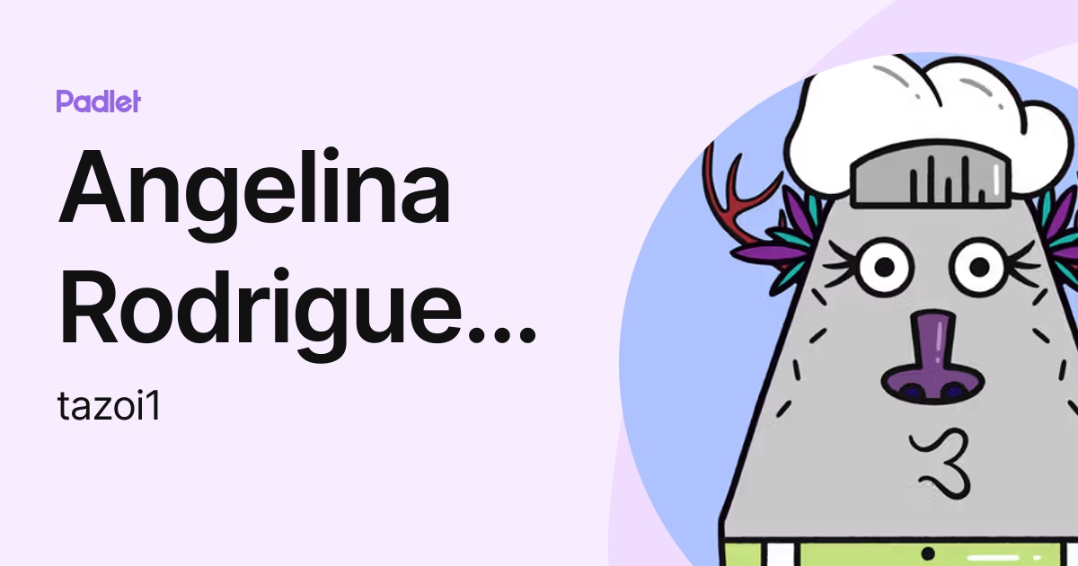 Angelina Rodrigues Tazoi (tazoi1) profile | Padlet