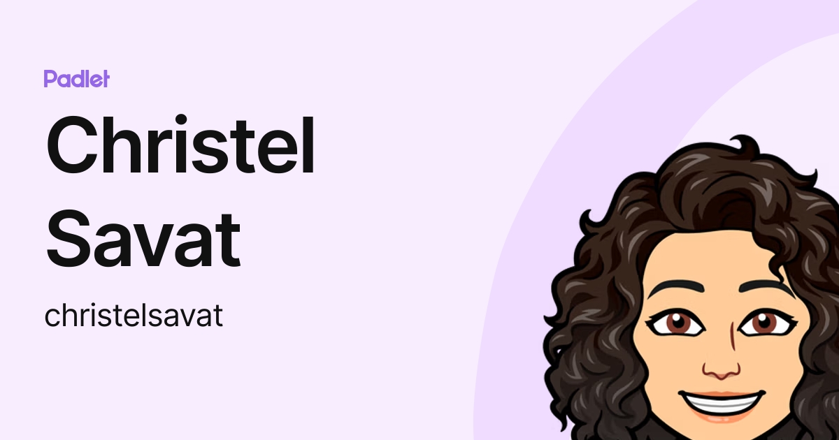 Christel Savat (christelsavat) profile | Padlet