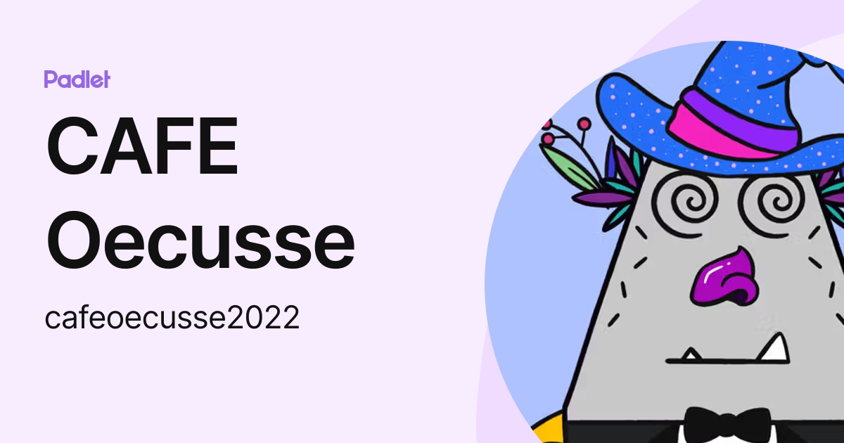 CAFE Oecusse (cafeoecusse2022) profile | Padlet