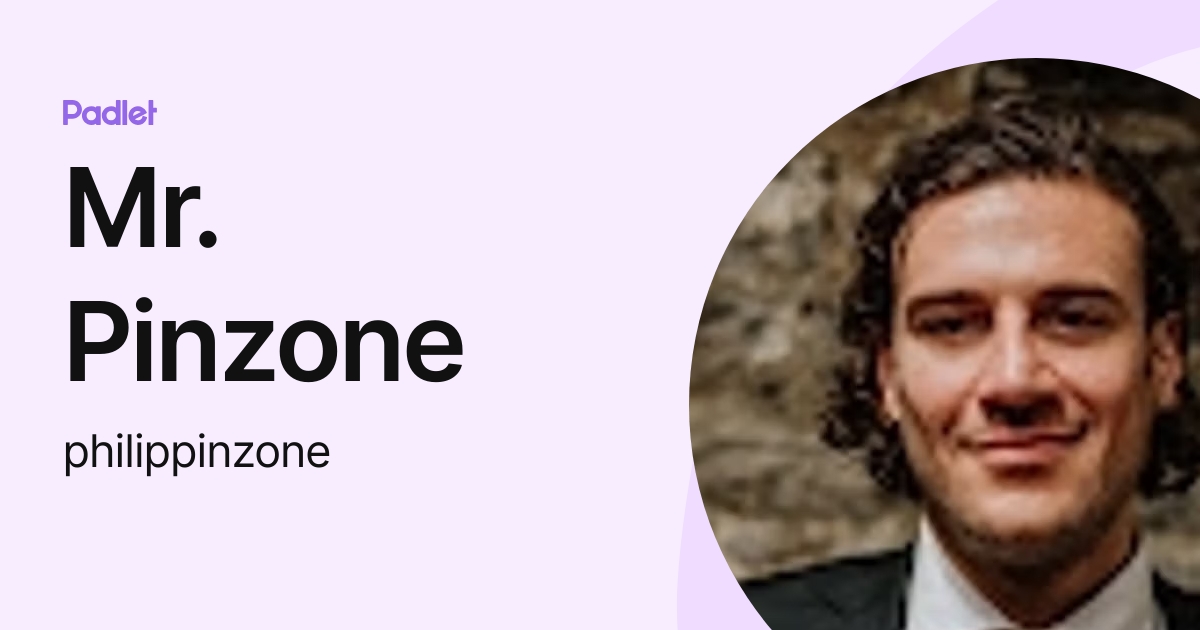 Mr. Pinzone (philippinzone) profile | Padlet