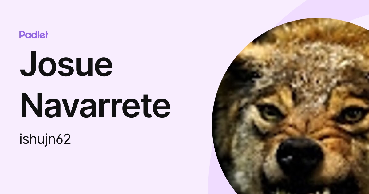 Josue Navarrete (ishujn62) profile | Padlet
