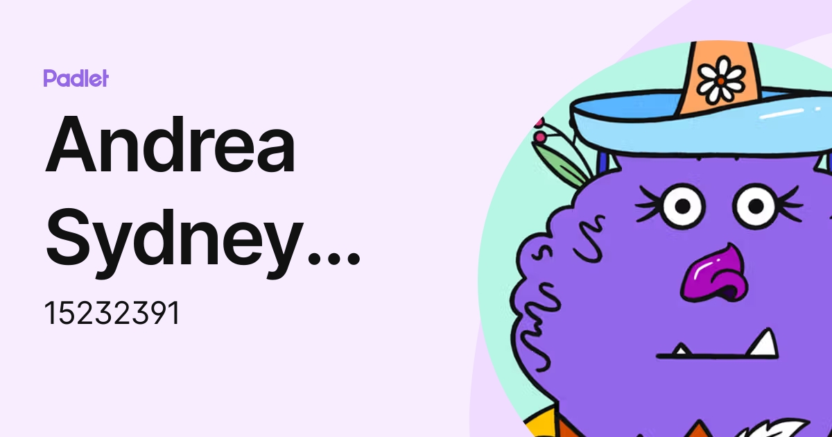 Andrea Sydney Geronimo (15232391) profile | Padlet