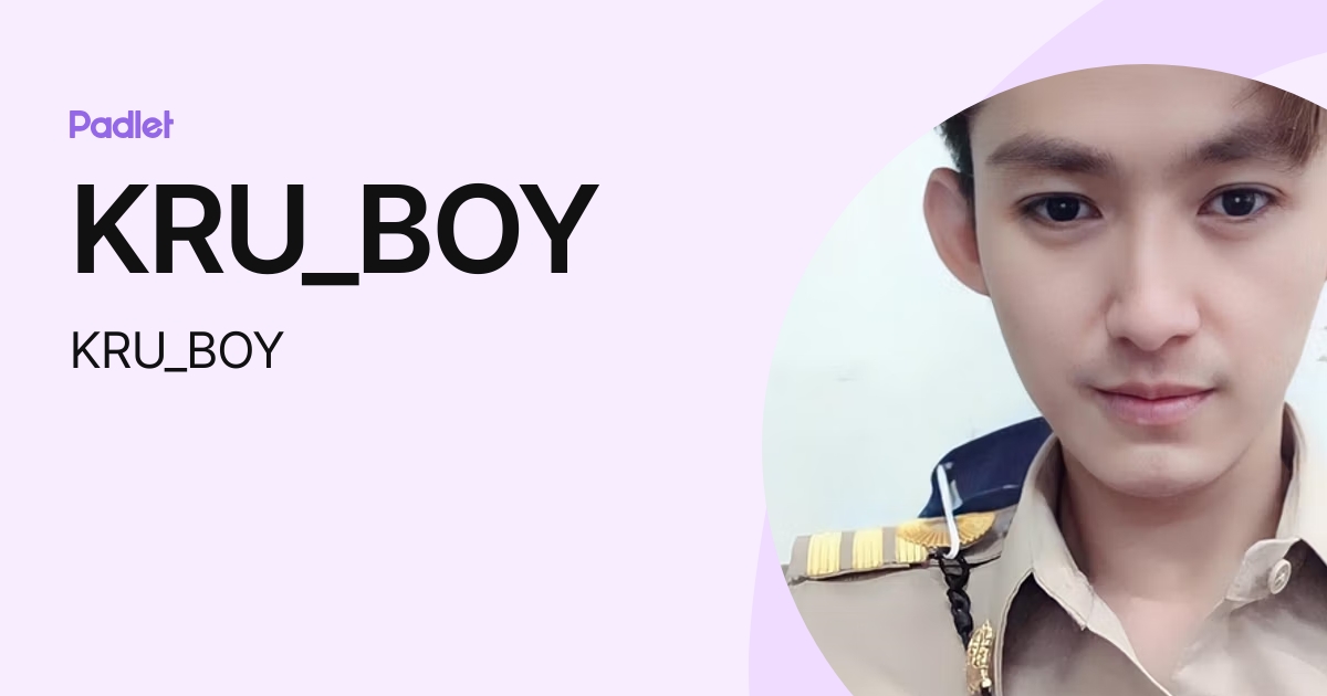 KRU_BOY (KRU_BOY) profile | Padlet