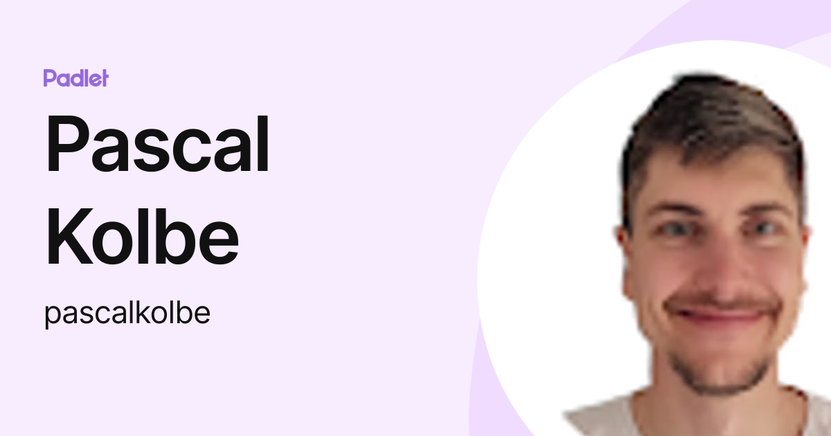 Pascal Kolbe (pascalkolbe) profile | Padlet
