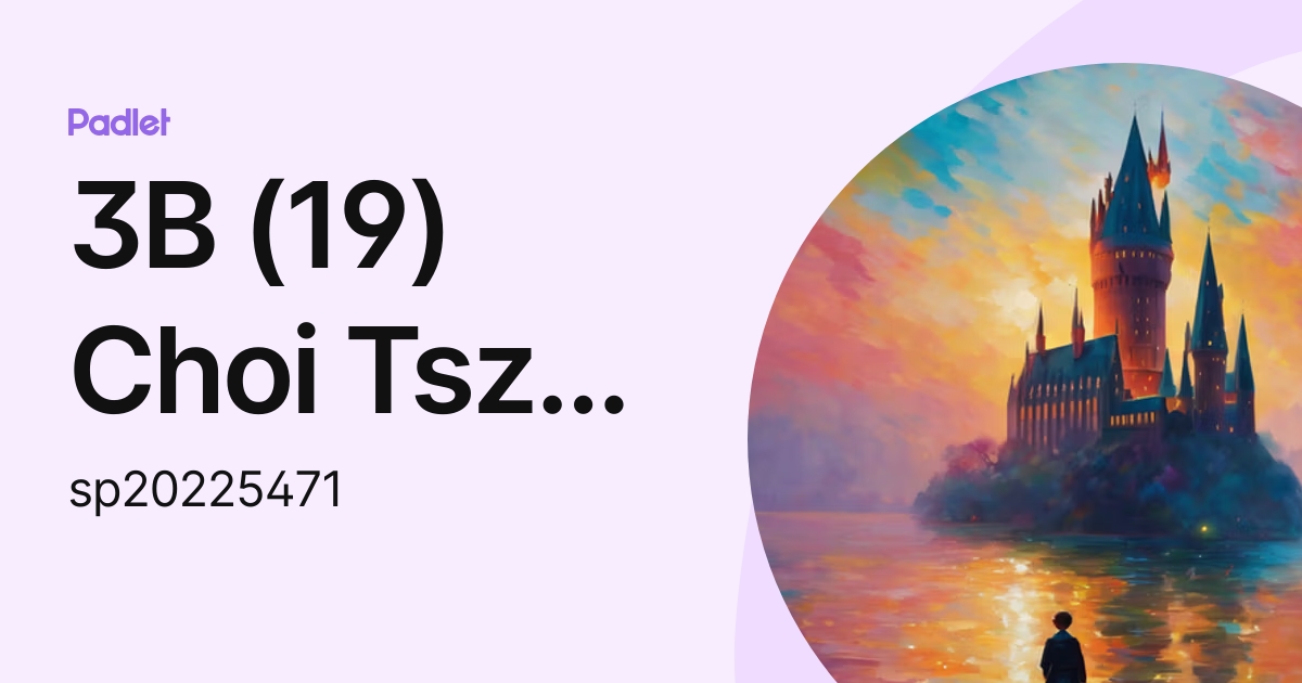 2B (21) Choi Tsz Hei (sp20225471) profile | Padlet