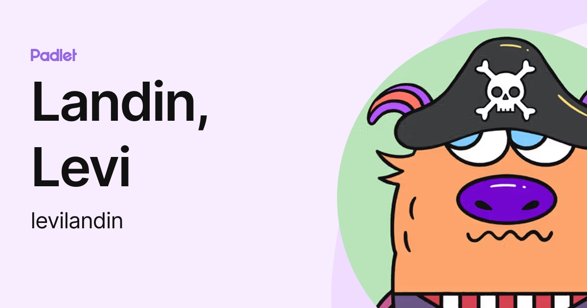 Landin, Levi (levilandin) profile | Padlet