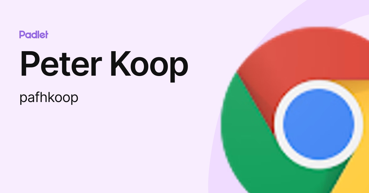 Peter Koop (pafhkoop) profile | Padlet