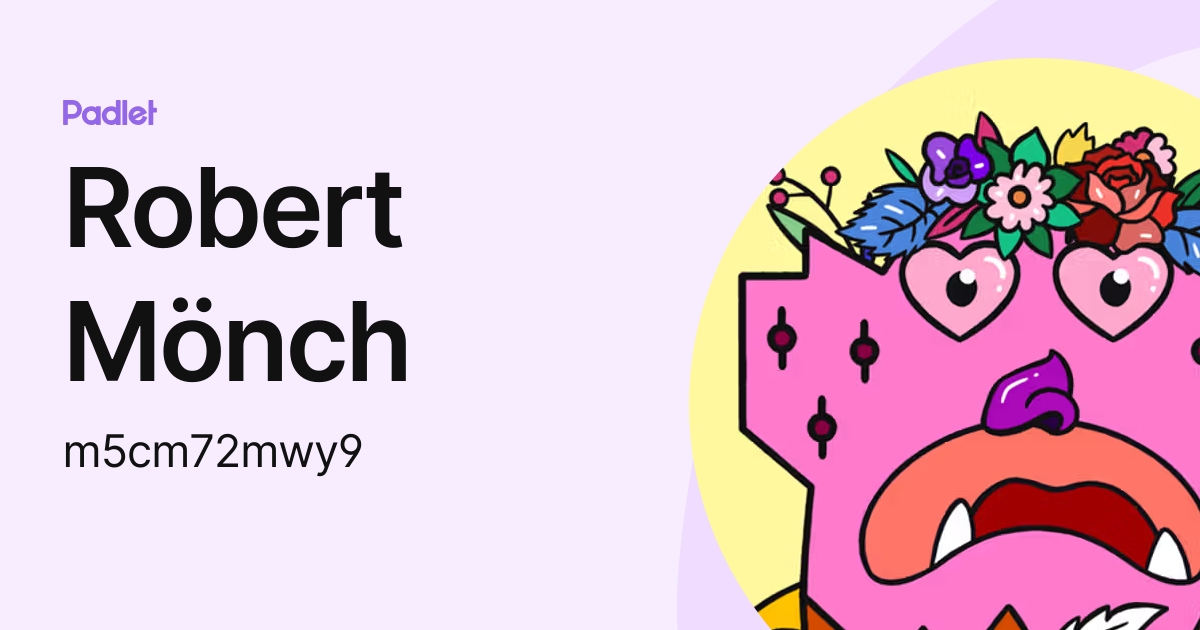 Robert Mönch (m5cm72mwy9) profile | Padlet