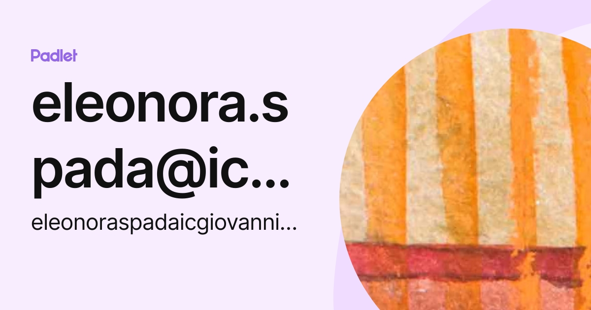 eleonora.spada@icgiovanniXIIIpiazzi.edu.it ...
