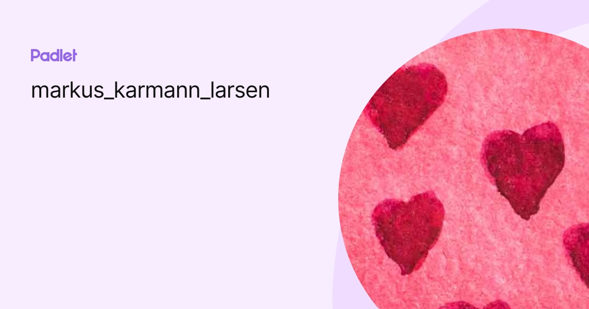 markus_karmann_larsen profile | Padlet