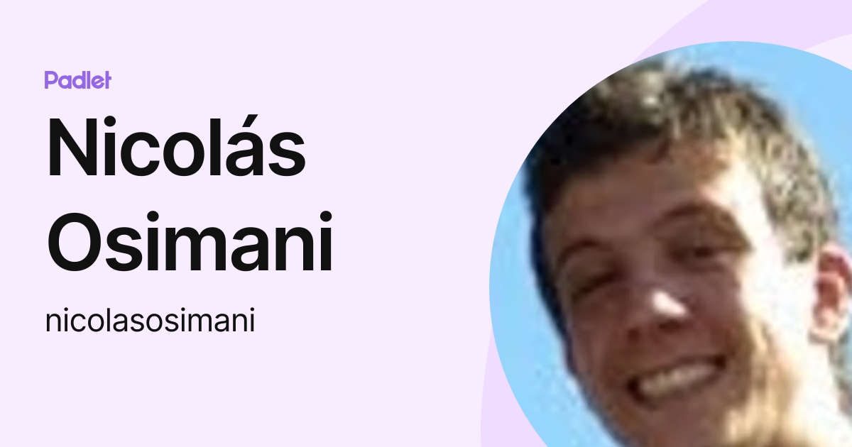 Nicolás Osimani (nicolasosimani) profile | Padlet