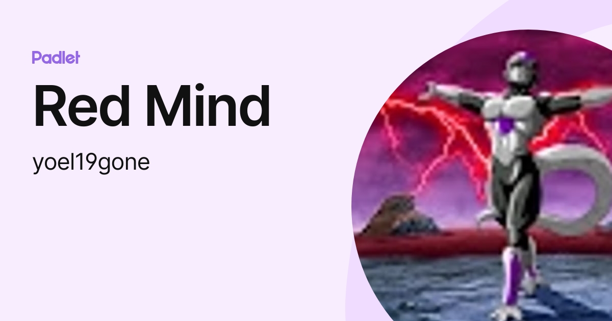 Red Mind (yoel19gone) profile | Padlet
