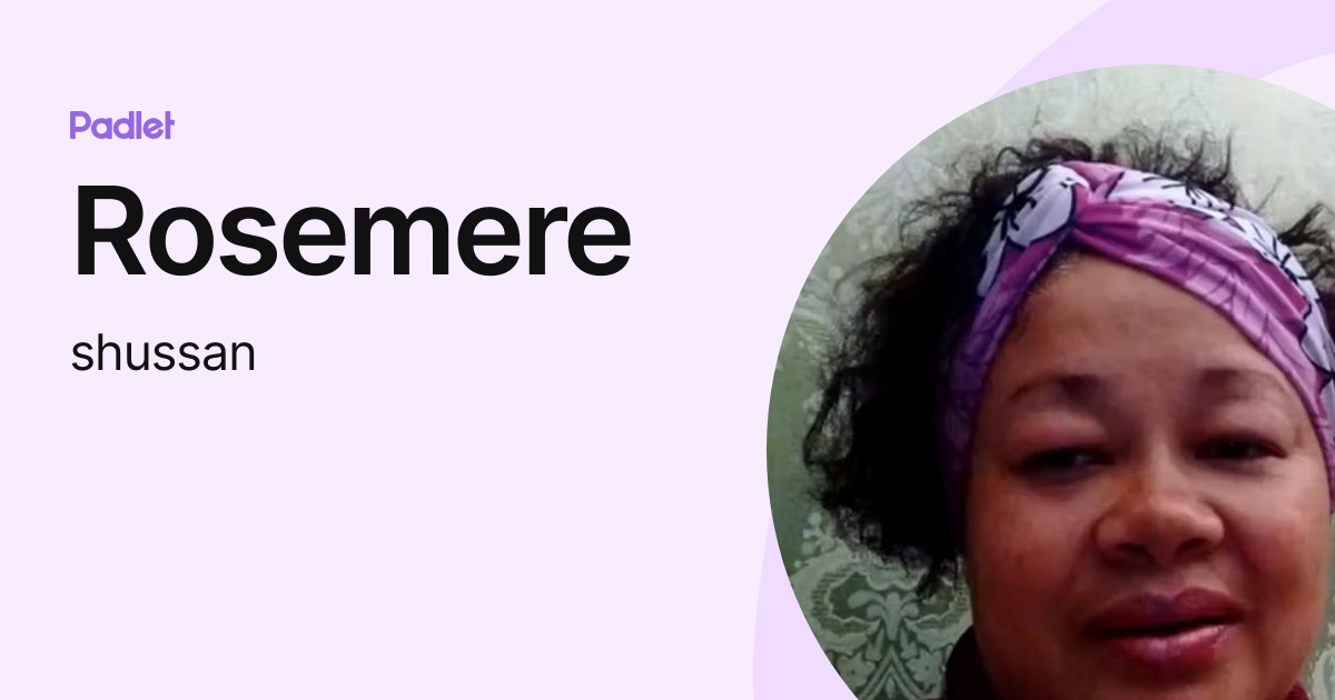 Rosemere (shussan) profile | Padlet