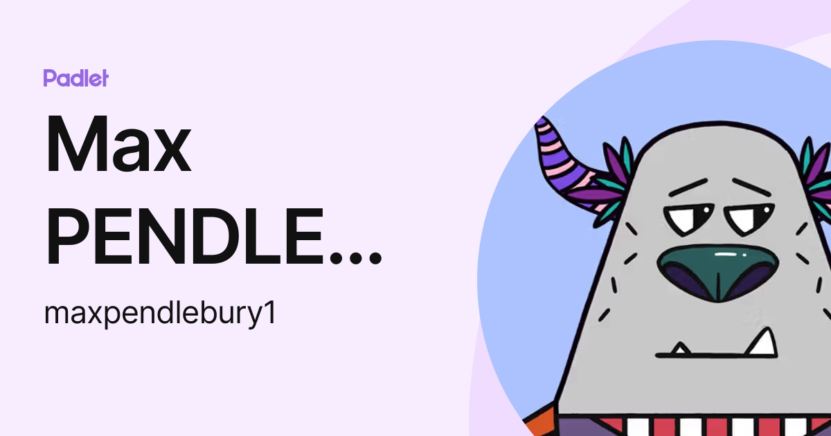 Max PENDLEBURY (DCSZ) (maxpendlebury1) profile | Padlet