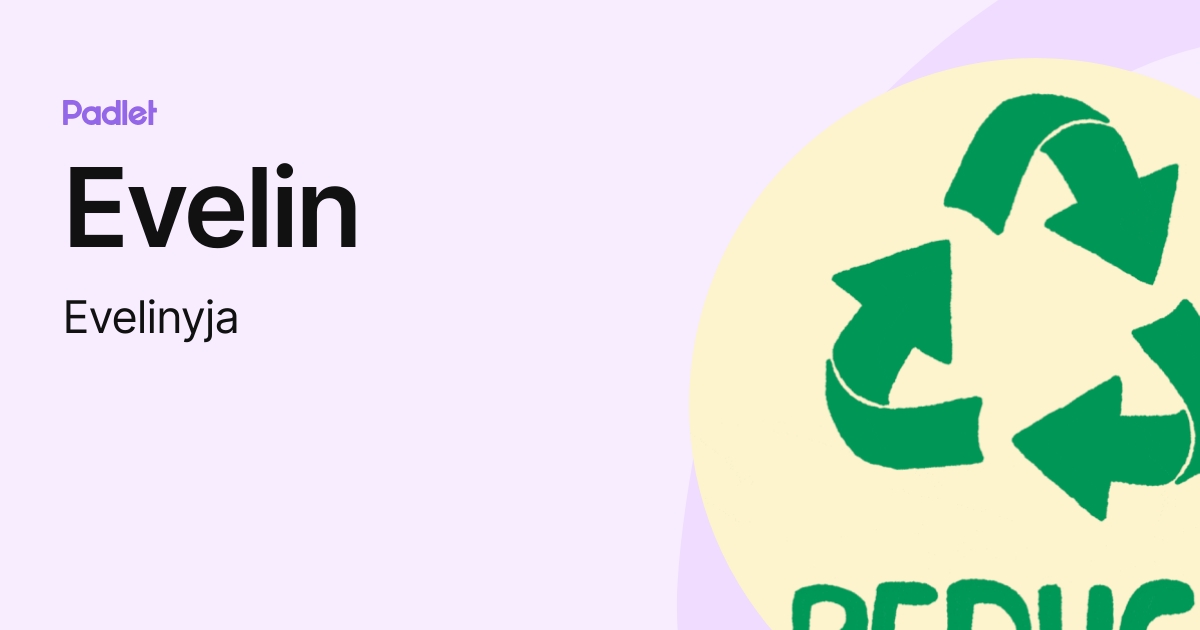 Evelin Evelinyja Profile Padlet