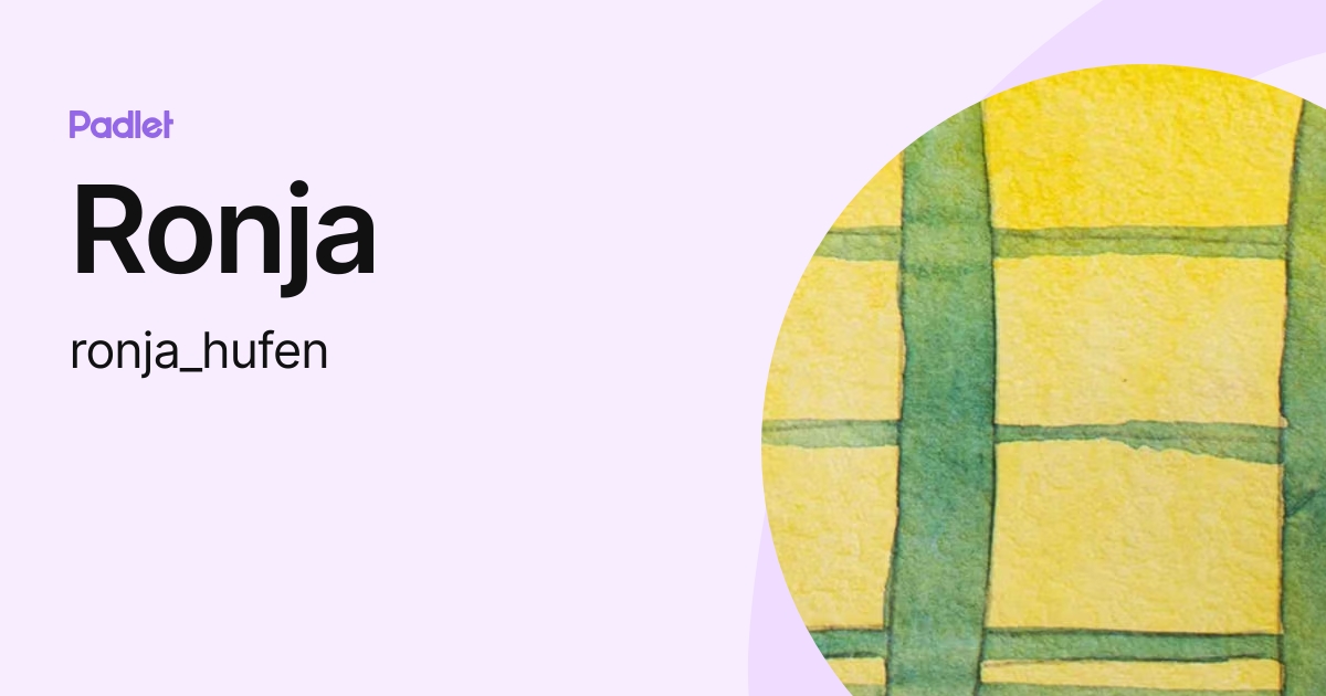 Ronja (ronja_hufen) profile | Padlet