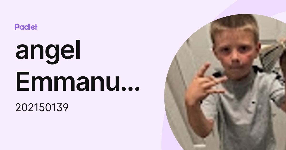 angel Emmanuel Enriquez Valiente (202150139) profile | Padlet