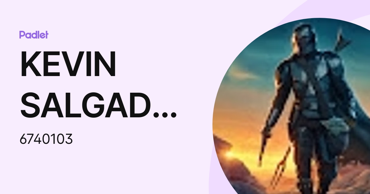 KEVIN SALGADO FLORENTIN (6740103) profile | Padlet