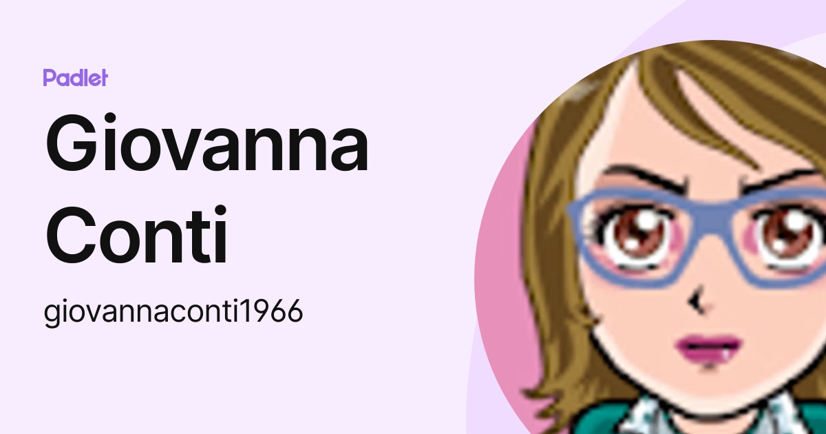 Giovanna Conti (giovannaconti1966) profile | Padlet