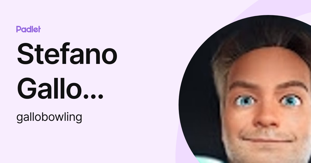 Stefano Gallo (Presidente) (gallobowling) profile | Padlet