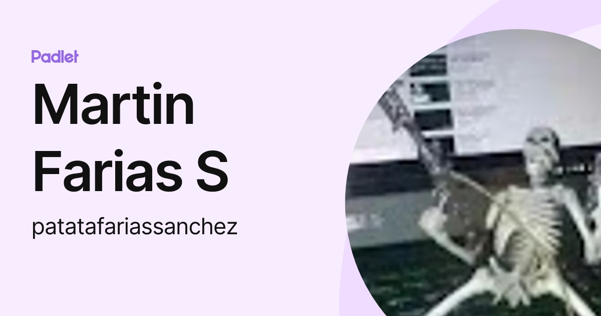 Martin Farias S (patatafariassanchez) profile | Padlet