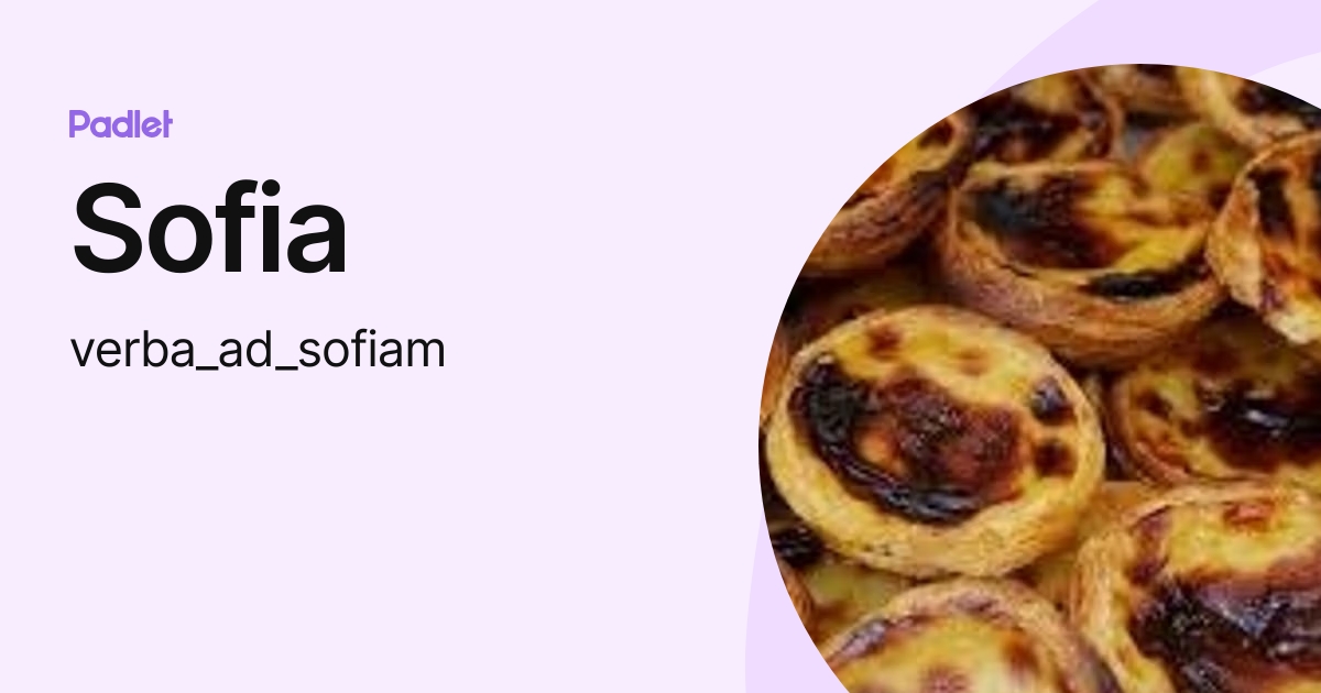 Sofia (verba_ad_sofiam) profile | Padlet