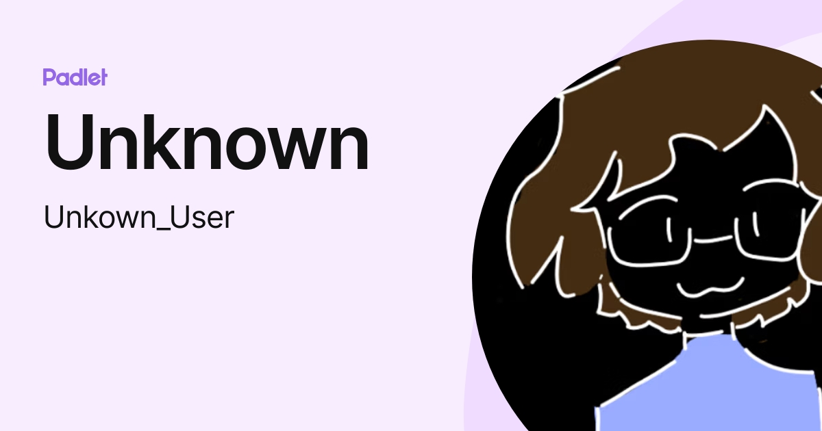Unknown Unkown User Profile Padlet