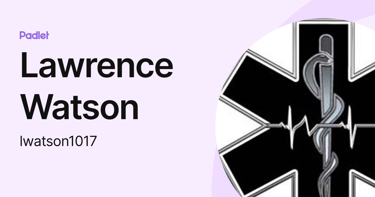Lawrence Watson (lwatson1017) profile | Padlet