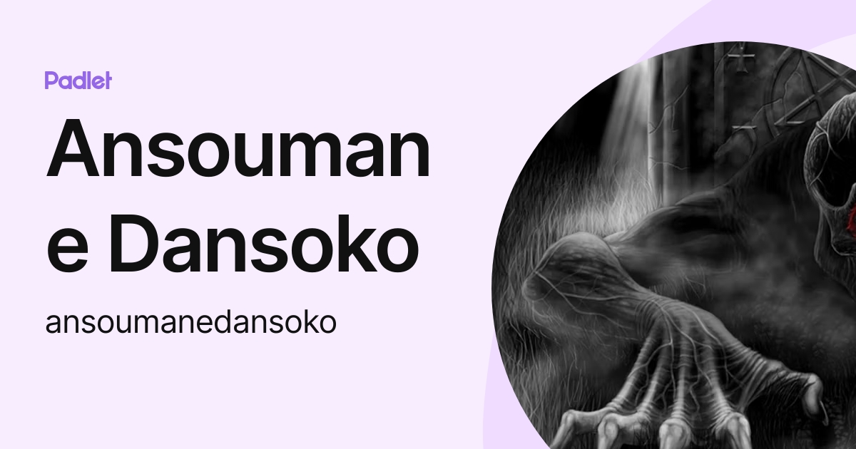 Ansoumane Dansoko (ansoumanedansoko) profile | Padlet