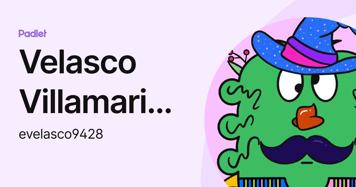 Velasco Villamarin Erick German (evelasco9428) profile | Padlet