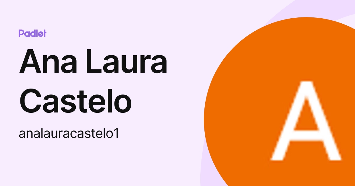 Ana Laura Castelo (analauracastelo1) profile | Padlet
