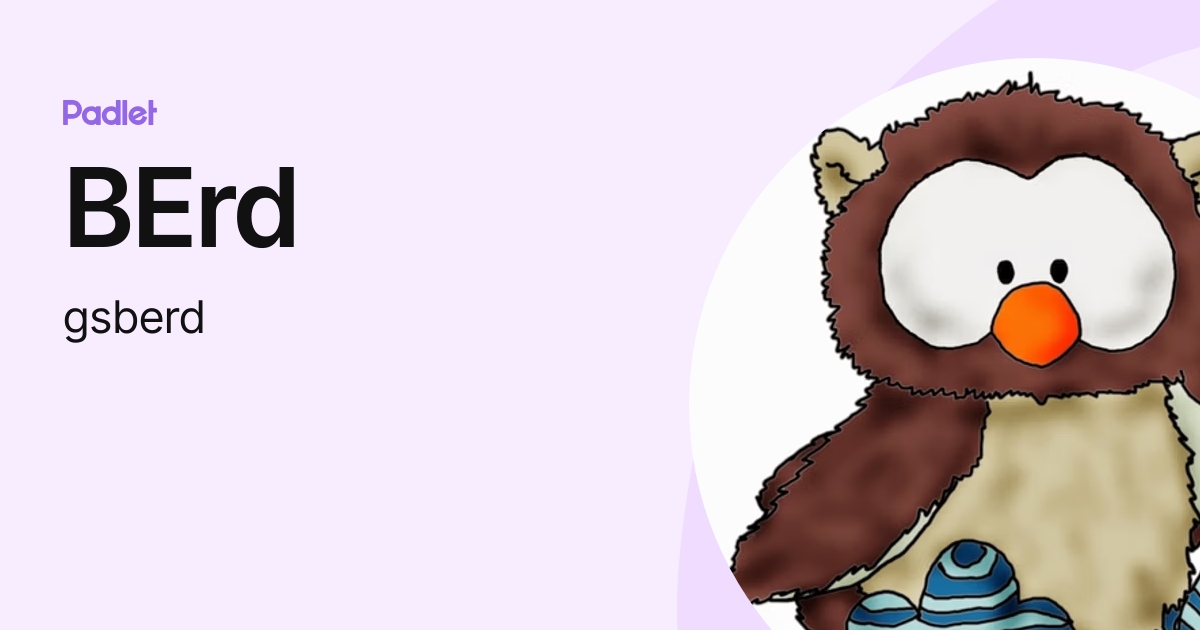 BErd (gsberd) profile | Padlet