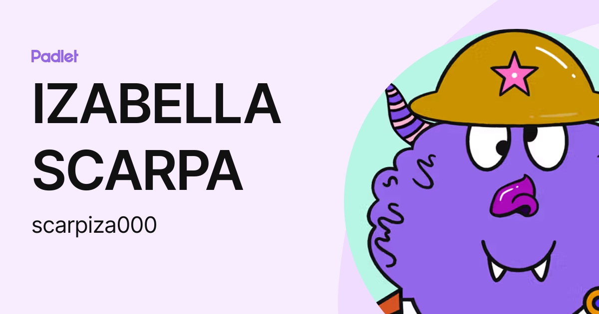 IZABELLA SCARPA (scarpiza000) profile | Padlet