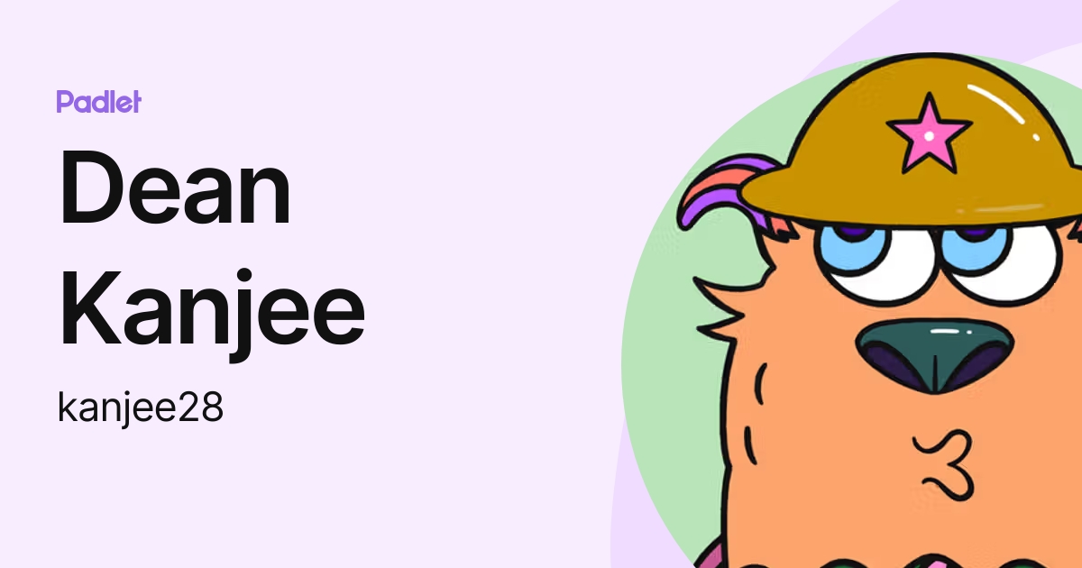 Dean Kanjee (kanjee28) profile | Padlet