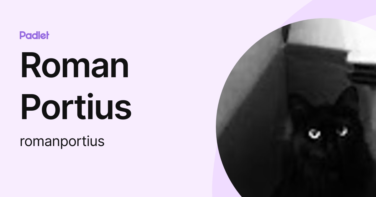 Roman Portius (romanportius) profile | Padlet