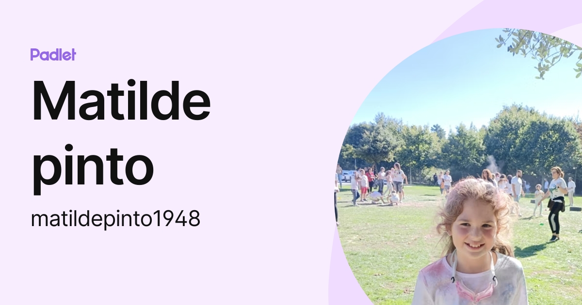 Matilde pinto (matildepinto1948) profile | Padlet
