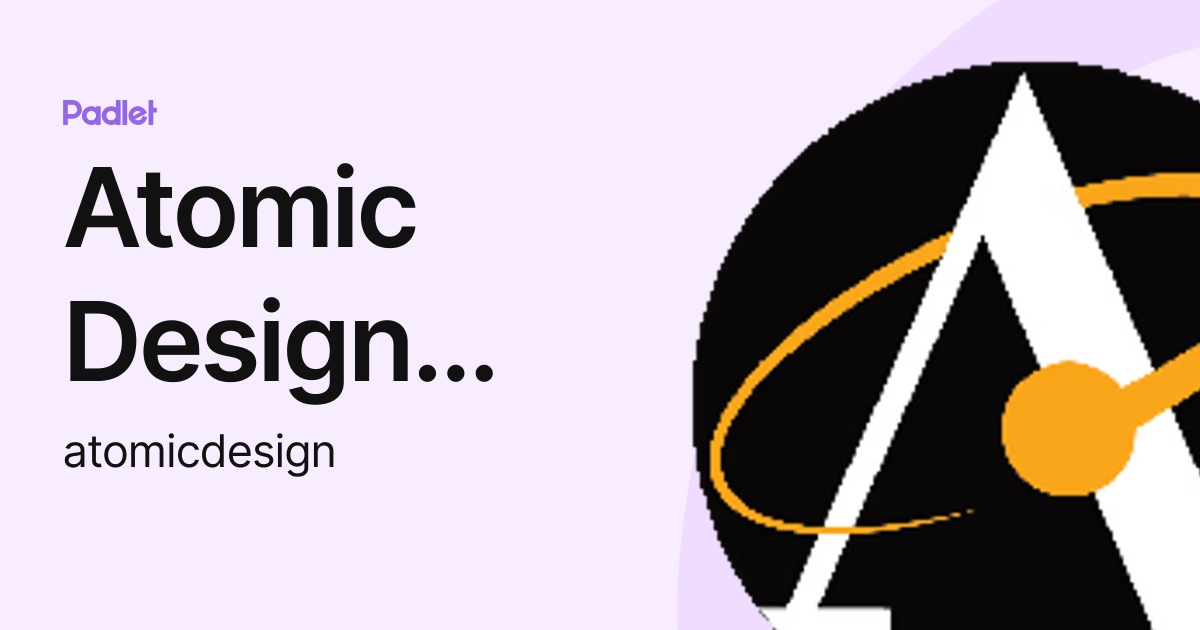 Atomic Design Nashville Atomicdesign Profile Padlet